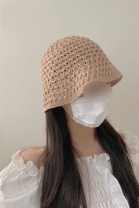 퀄리티 좋아요 여름 니트 버킷햇 지사 그물 네팅 숏 벙거지 에이블리