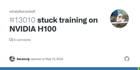 Stuck Training On Nvidia H100 · Issue 13010 · Ultralyticsyolov5 · Github