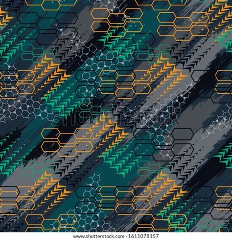 Abstract Geometric Seamless Pattern Graphic Vector Stock Vector