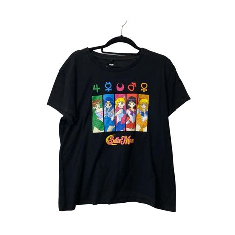 Sailor Moon Size L T Shirts Black S