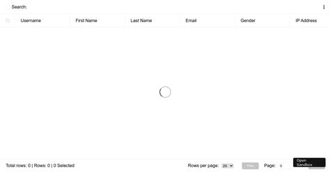 React Grid Table Demo Codesandbox