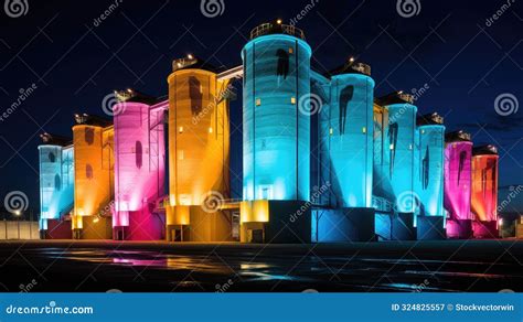 Cement Silo Royalty Free Cartoon 324825557