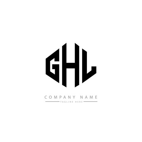 Diseño De Logotipo De Letra Ghl Con Forma De Polígono Diseño De Logotipo En Forma De Cubo Y