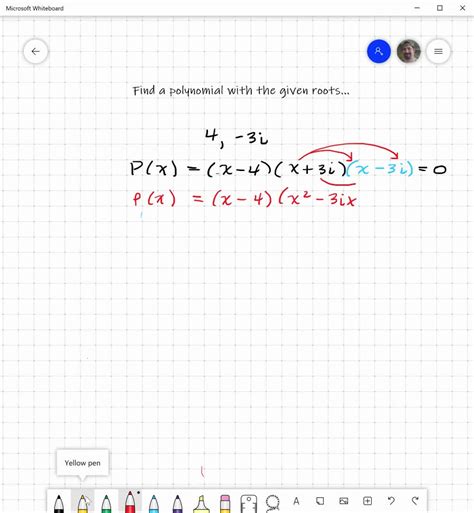 solved find a polynomial equation with real coefficients that has the