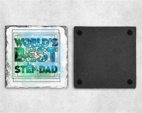 Worlds Best Step Dad Coaster • Made By Mums