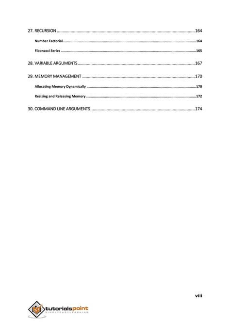 C Programming Tutorial Pdf