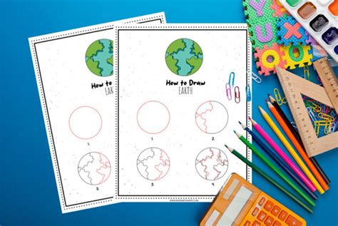 How To Draw Earth Easy Step By Step Drawing Tutorial