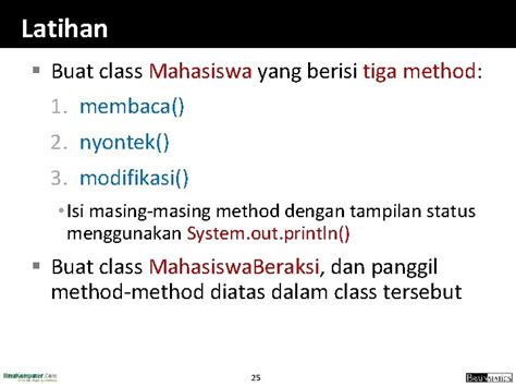 1 3 Konsep Dasar Pemrograman Berorientasi Objek Class