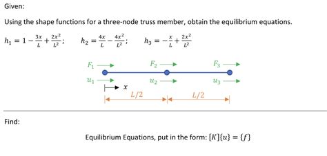 Solved Given Using The Shape Functions For A Three Node