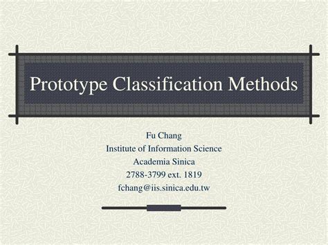 Ppt Prototype Classification Methods Powerpoint Presentation Free