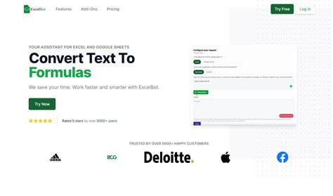Excel Bot Ai Powered Excel And Sheets Workflow Optimizer Aitoolnet