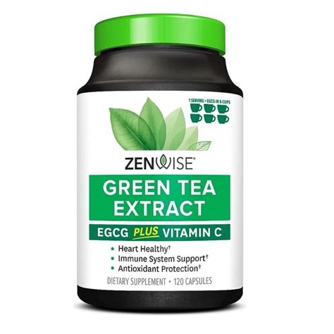 พร้อมส่ง📌green Tea Extract Egce Vitamin C 120 Capsules Shopee Thailand