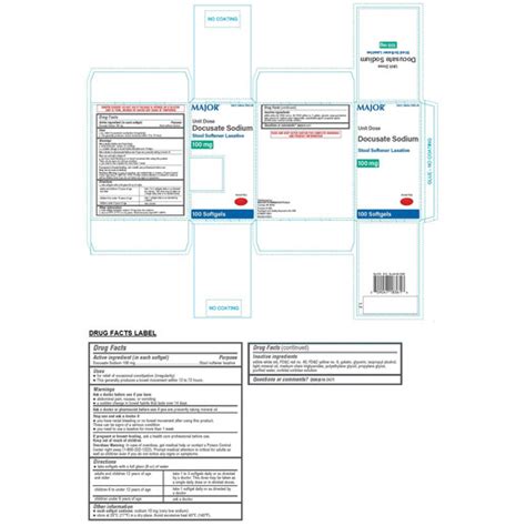 Docusate Softgels 100mg Bound Tree