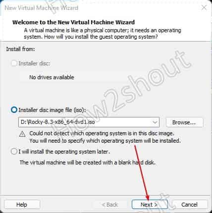 How To Install Rocky Linux On VMware Player Virtual Machine LinuxShout