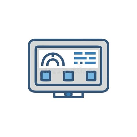 Compact Electronic Dashboard Display For Easy Viewing Stock Illustration Illustration Of