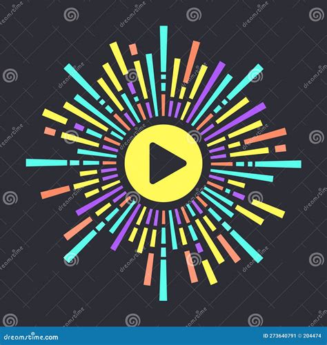 Circular Sound Wave Visualization Abstract Music Background Color Structure Audio Flow Vector