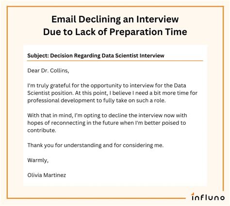 How To Decline An Interview Email Templates Examples
