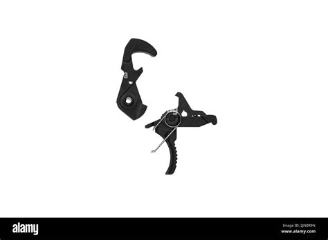 Shock Trigger For Gun Isolate On White Background Gun Trigger Repair