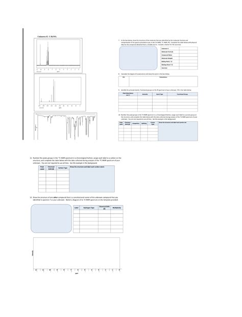 Solved Unknown 2 C7h5no3in The Box Below Draw The