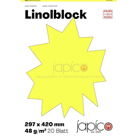 Linol Pad A3 Format High Quality Japanese Paper With Excellent Co