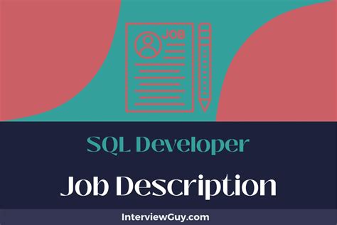 Sql Developer Job Description Updated For 2025