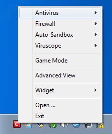 Internet Security Software System Tray Icon Internet Security Help COMODO