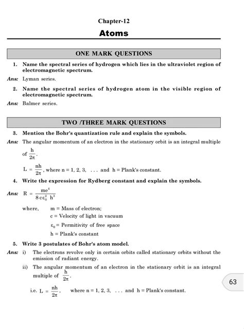 Atoms Physics Notes Teachmint