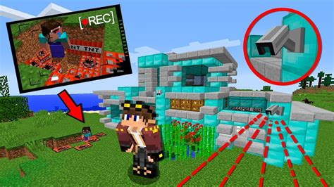 ПРО ПОСТРОИЛ СУПЕР ЗАЩИЩЕННЫЙ ДОМ В МАЙНКРАФТ 100 ЗАЩИТА ОТ НУБА КАМЕРА НА ДОМЕ В МАЙНКРАФТ