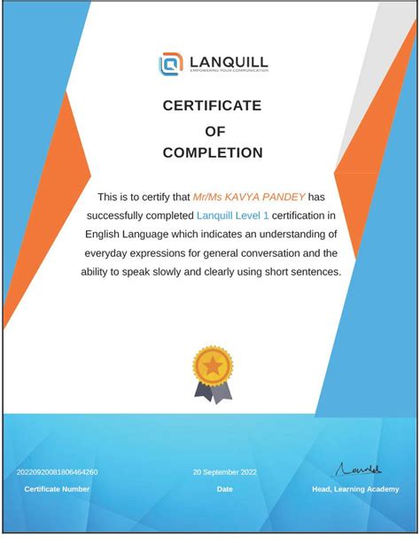 Kavya Pandey On Linkedin Hey Connections I Have Completed Lanquill