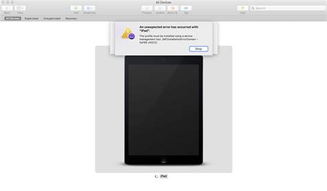 Ios How To Enable Single App Mode On Ipad When Configurator Fails Stack Overflow