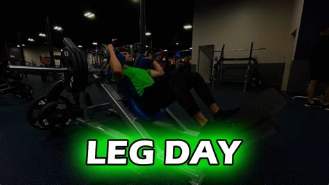 Leg Day Gym Vlog Youtube
