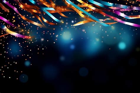 Premium Photo Streamers Beauty Background