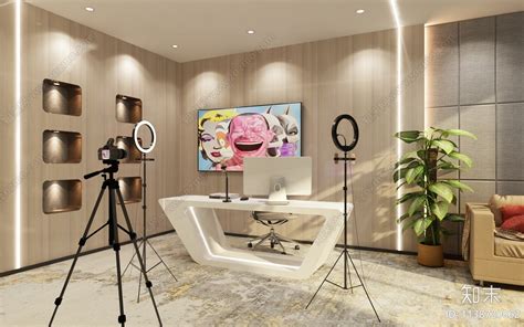 现代直播间su模型下载【id 1138720862】 知末su模型网