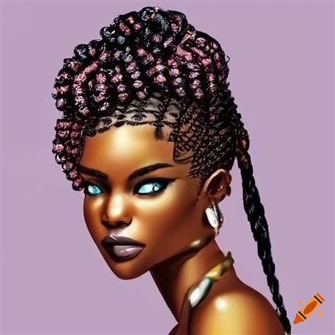 Anime Girl With African Features On Craiyon