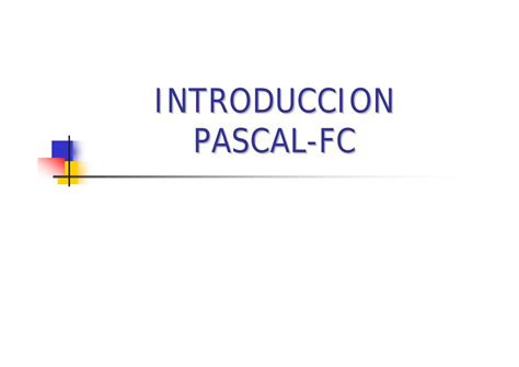 Pdf De Programación Introduccion Pascal Fc