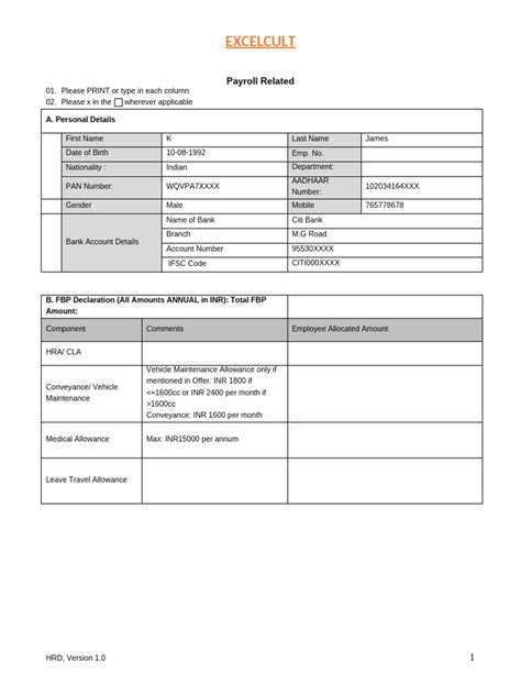 Payroll And Medical Insurance Form Pdf Financial Services