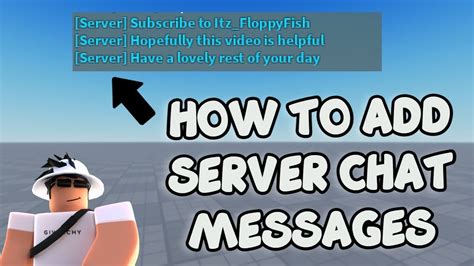 How To Add Server Chat Messages Into Your Roblox Game Youtube