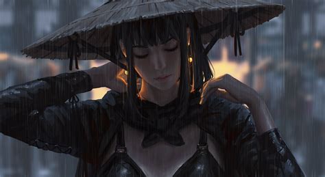 4k Cleavage Black Hair Fantasy Warrior Original Characters Warrior