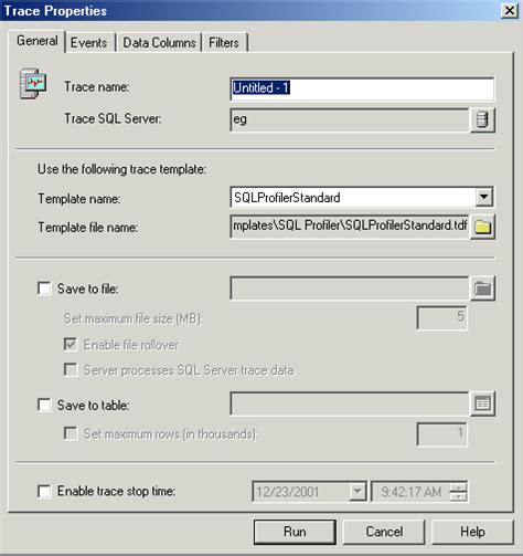 Profiler Logging Results To A Table Sqlservercentral