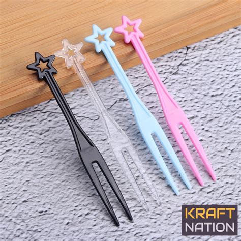 Wholesale 100pcs Disposable Fruit Stick Fruit Fork Dessert Stick