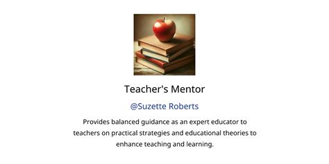 Teachers Mentor Gpts Features And Functions Examples And Prompts