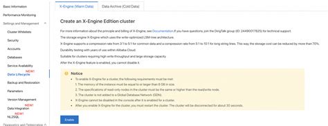 How Do I Enable X Engine In A PolarDB Cluster PolarDB Alibaba Cloud