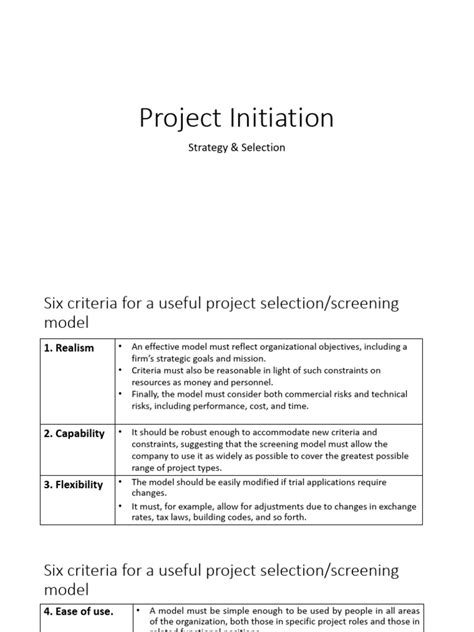 Session 5 6 Project Strategy And Selection Pdf Net Present Value Internal Rate Of Return