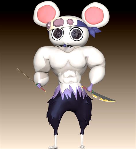 Ninju Muscle Mice Demon Slayer 3d Model By Lovemodel