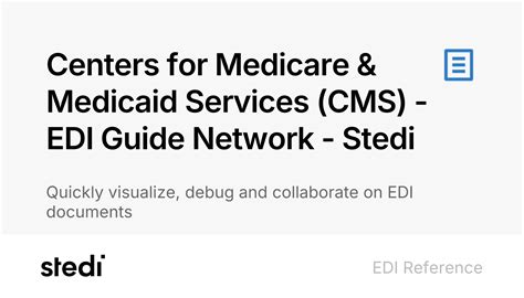 Centers For Medicare And Medicaid Services Cms Guides Stedi Edi Network