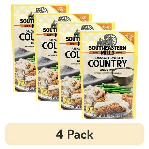 12 Pack Southeastern Mills Peppered Gravy Mix With Sausage Flavor 2