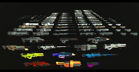 Low Poly Guns And Weapons Pack 3d Guns Unity Asset Store