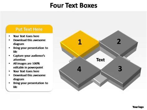 PowerPoint Design Chart Four Concepts Ppt Layouts