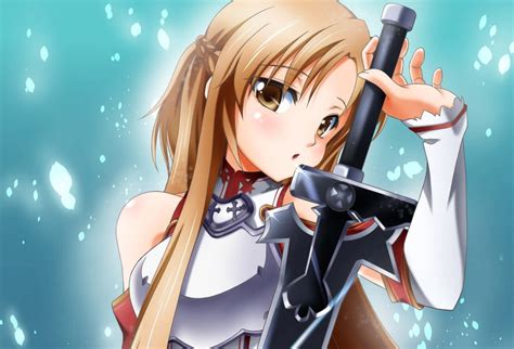Download Asuna With Kirito S Sword Picture Sword Art Online Wallpapers Com
