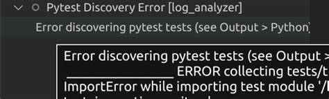 Test Discovery Fails With Modulenotfounderror While Command Is Working
